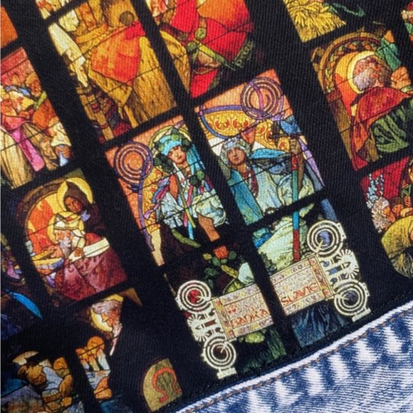 Forever 21 | Jackets & Coats | New Forever 2 Alphonse Mucha Stained ...